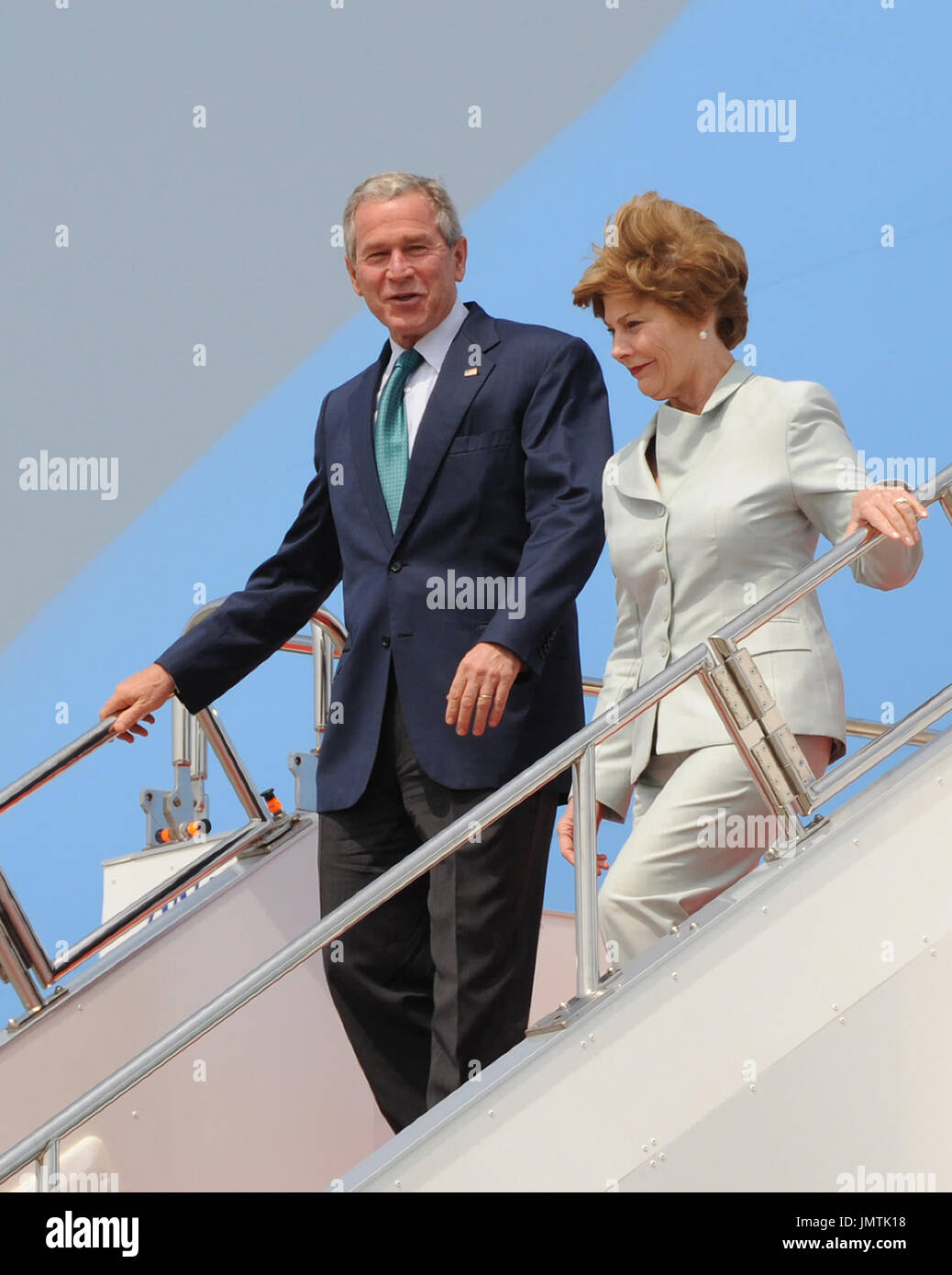 Chitose, Japan - July 6, 2008 -- United States President George W. Bush ...