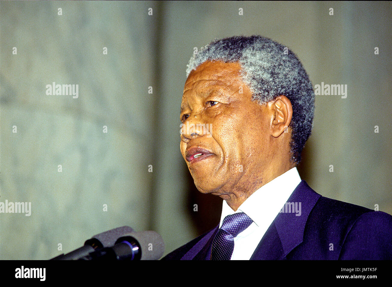 Washington, D.C. - June 25, 1990 -- Nelson Mandela, leader of the ...