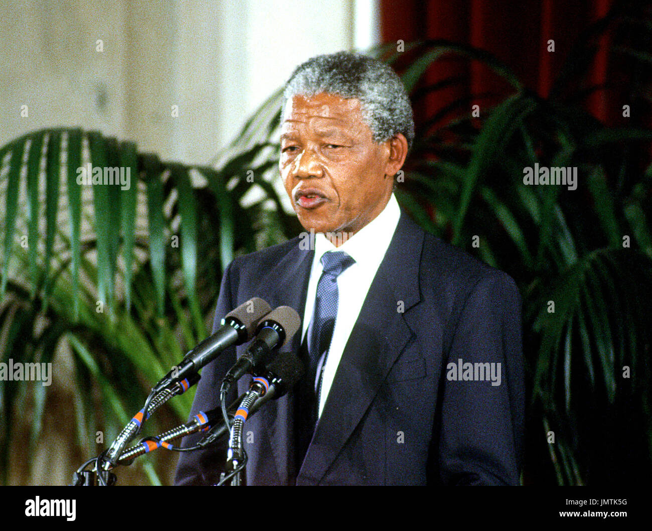 Washington, D.C. - June 25, 1990 -- Nelson Mandela, leader of the ...