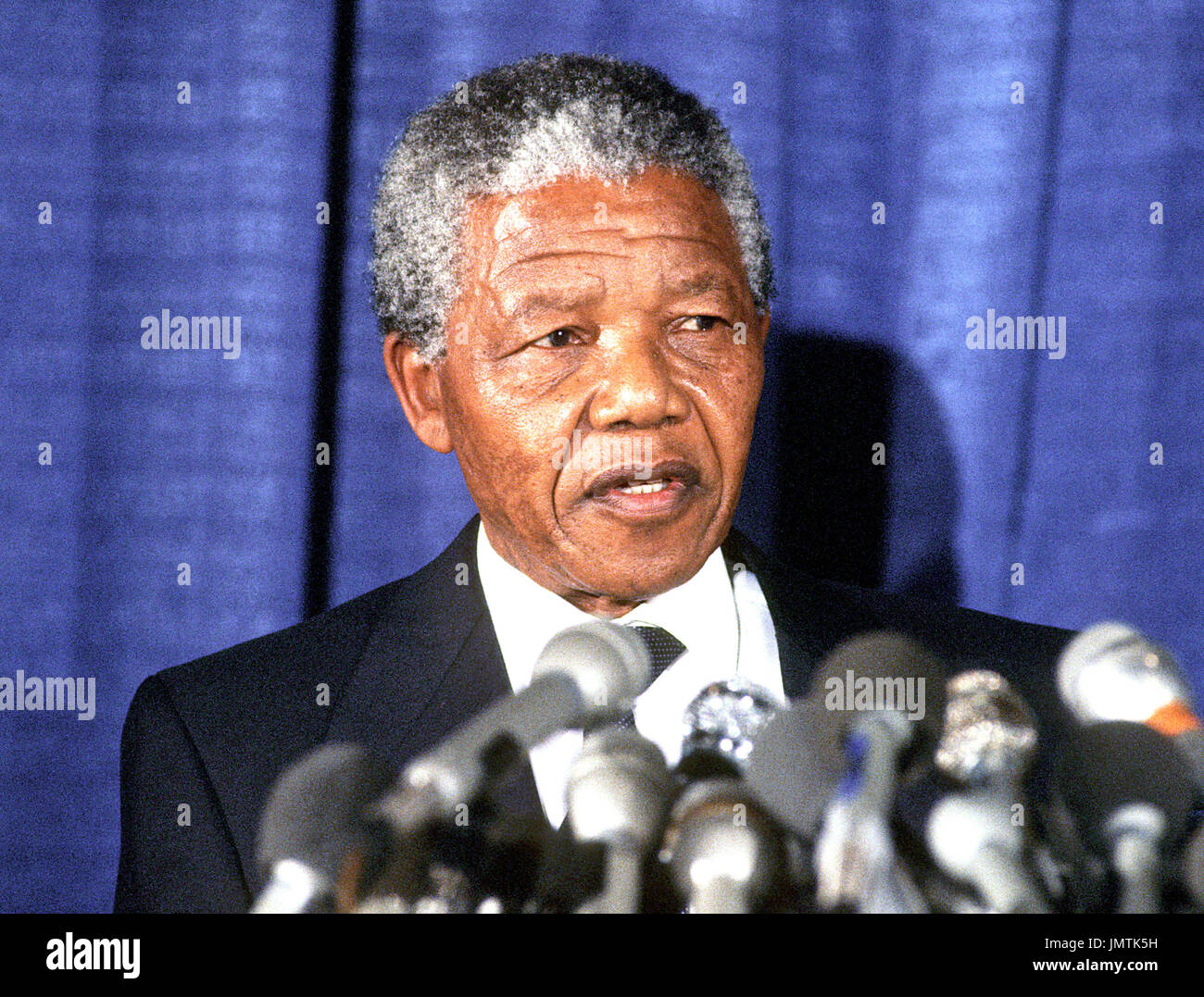 Washington, D.C. - June 25, 1990 -- Nelson Mandela, leader of the ...