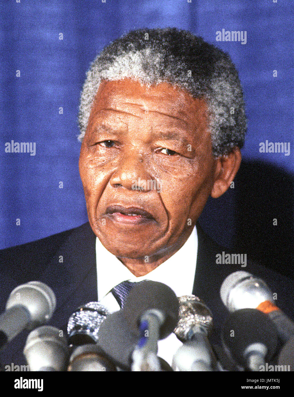 Washington, D.C. - June 25, 1990 -- Nelson Mandela, leader of the ...