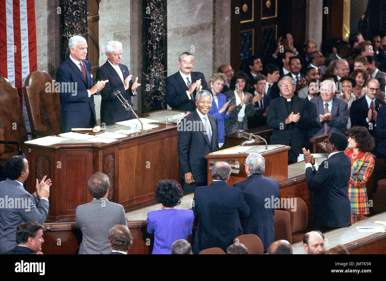 Washington, D.C. - June 26, 1990 -- Nelson Mandela, leader of the ...