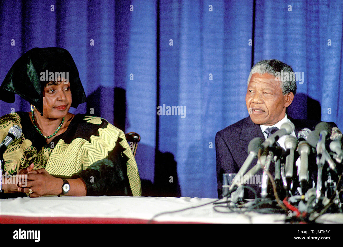 Washington, D.C. - June 25, 1990 -- Nelson Mandela, leader of the ...