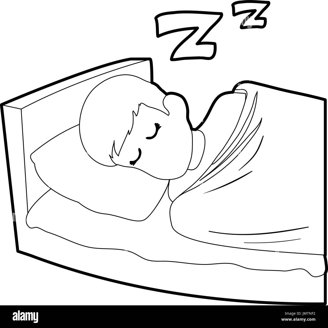 Sleeping icon, outline style Stock Vector Image & Art - Alamy