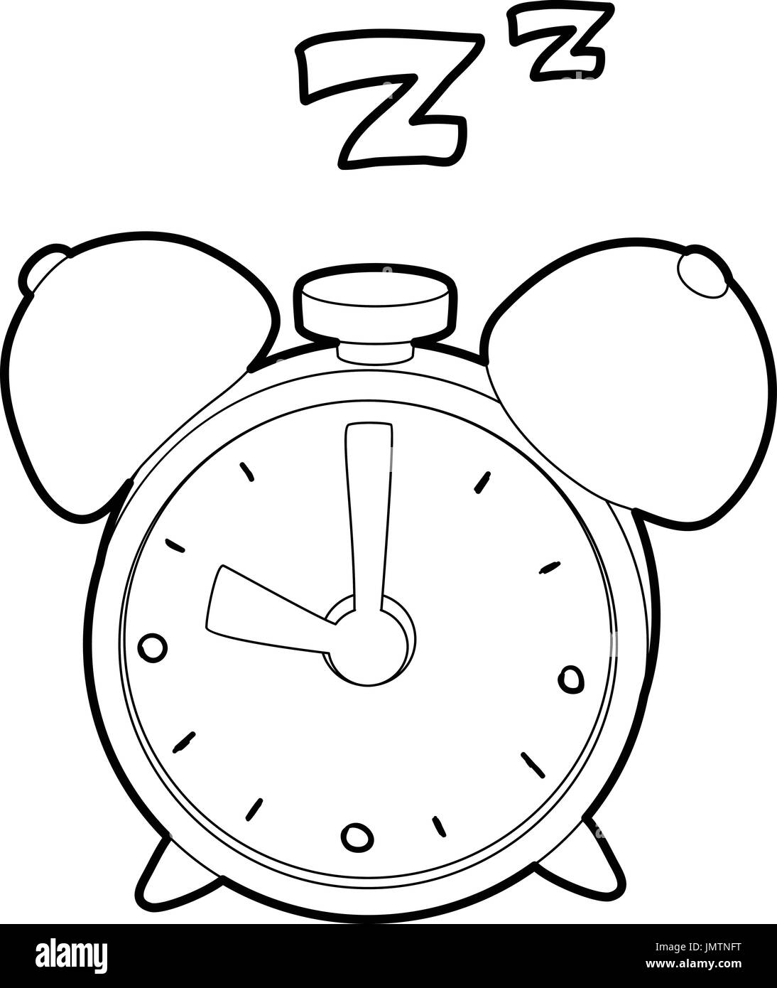 Alarm clock icon, outline style Stock Vector Image & Art - Alamy