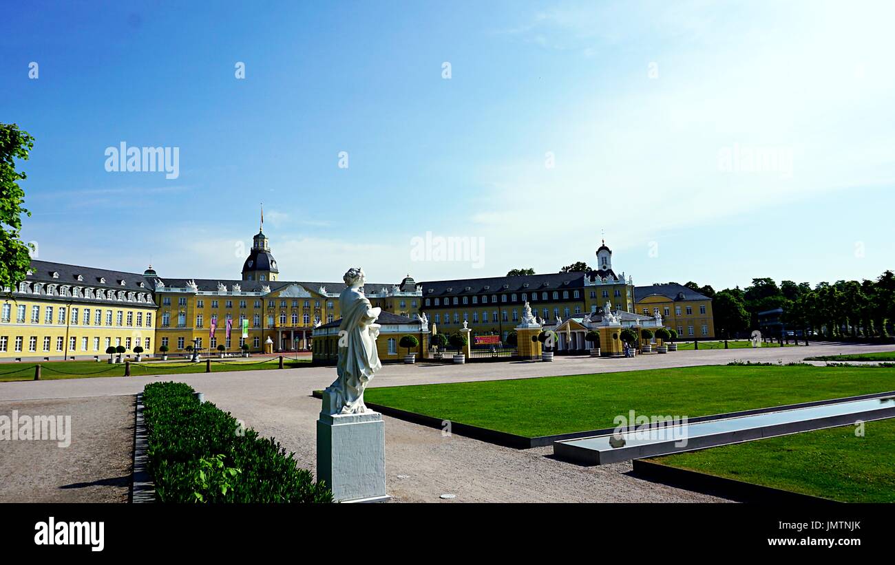 Karlsruhe Palace or Schloss Karlsruhe, Karlsruhe, Germany Stock Photo ...