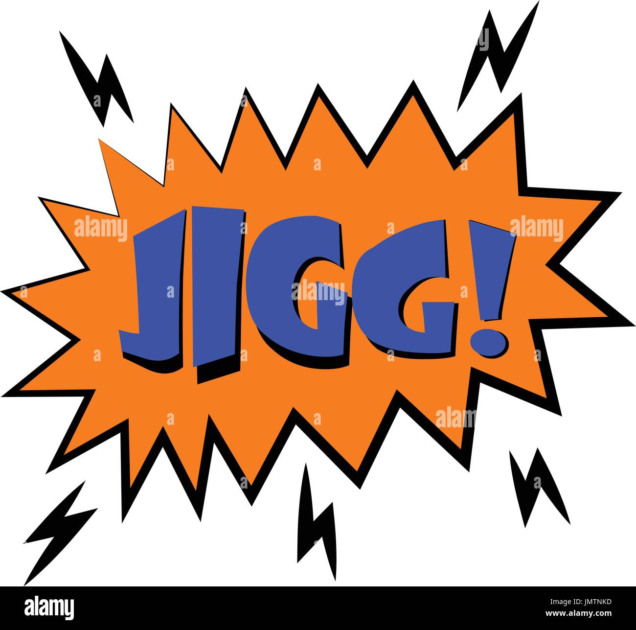 Jigg explosion sound effect icon, cartoon style Stock Vector Image ...