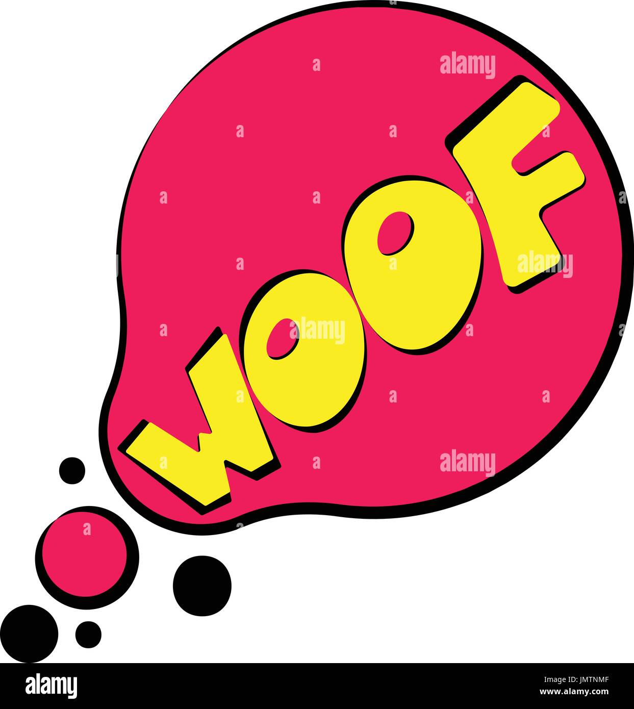 Woof word Stock Vector Images - Alamy