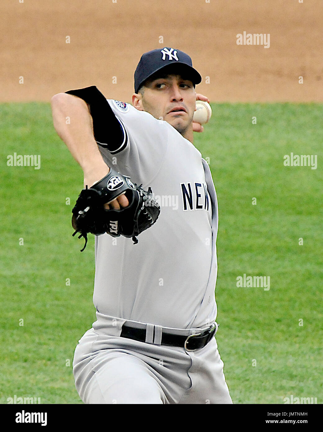 Baltimore, MD - April 20, 2008 -- New York Yankees pitcher Andy ...
