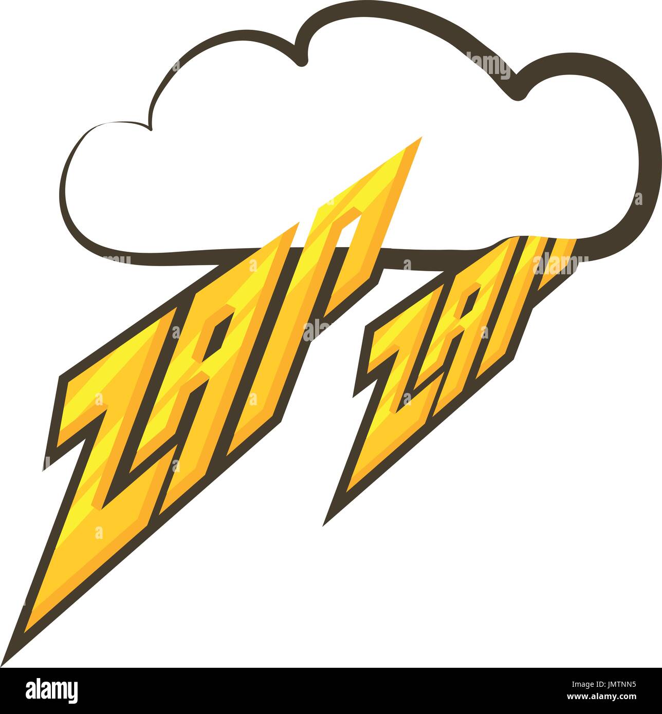 Zap-zap sound effect icon, cartoon style Stock Vector Image & Art - Alamy