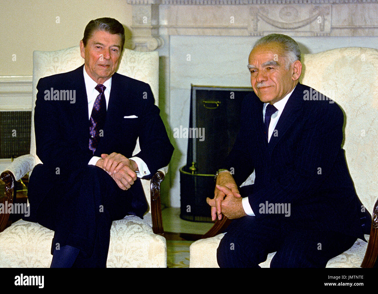 Washington, D.C. - (FILE) -- United States President Ronald Reagan ...