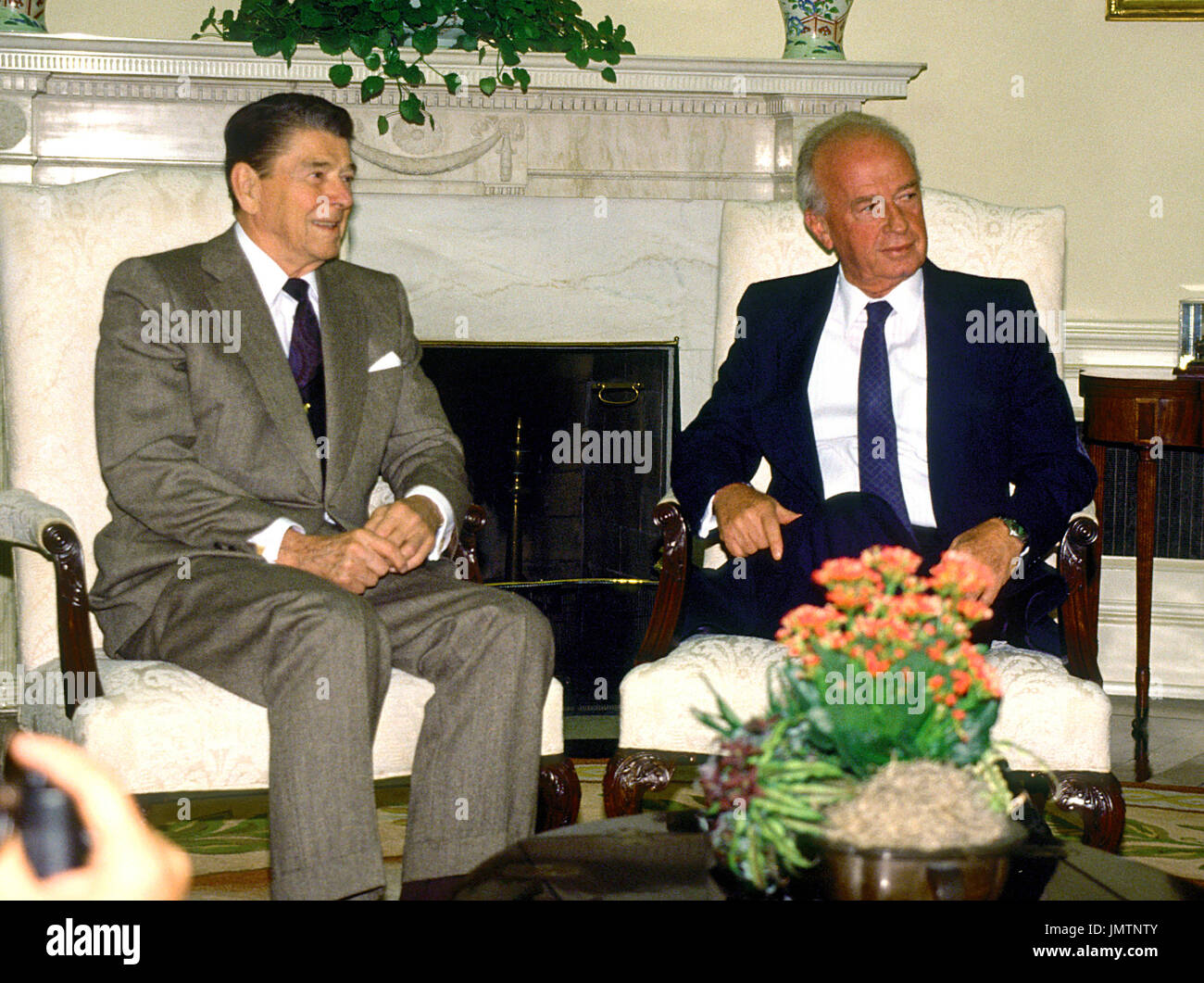 Washington, D.C. - (FILE) -- United States President Ronald Reagan ...
