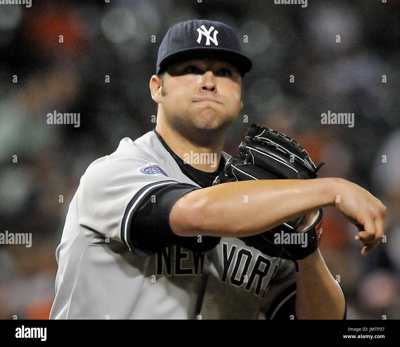 Baltimore, MD - May 28, 2008 -- New York Yankees pitcher Joba ...