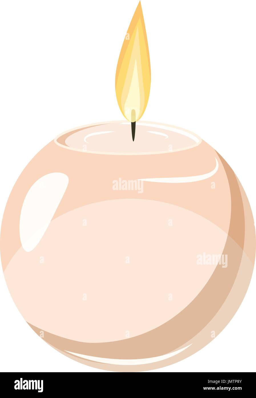 Round candle icon, cartoon style Stock Vector Image & Art - Alamy
