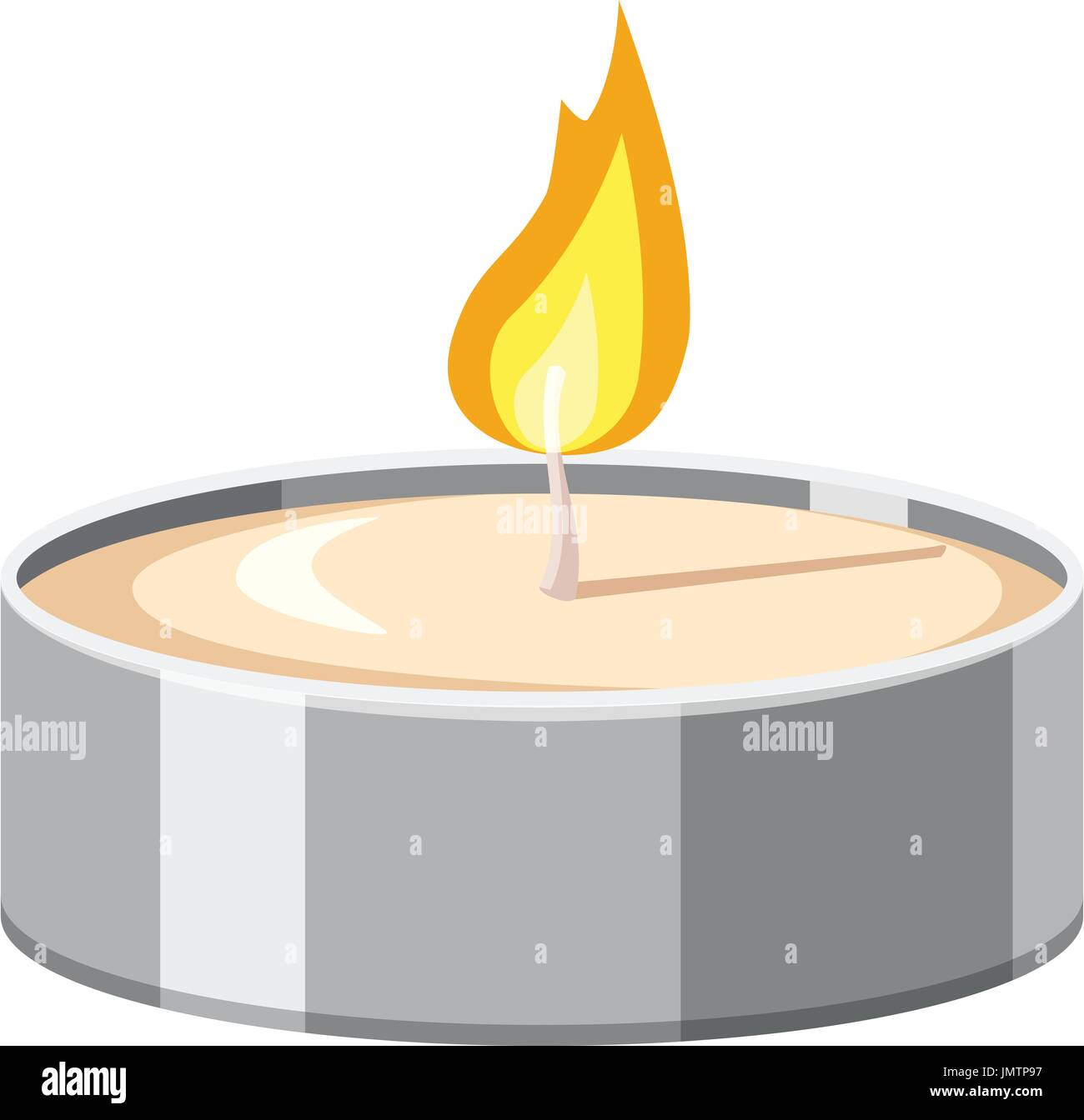Tea candle icon, cartoon style Stock Vector Image & Art - Alamy
