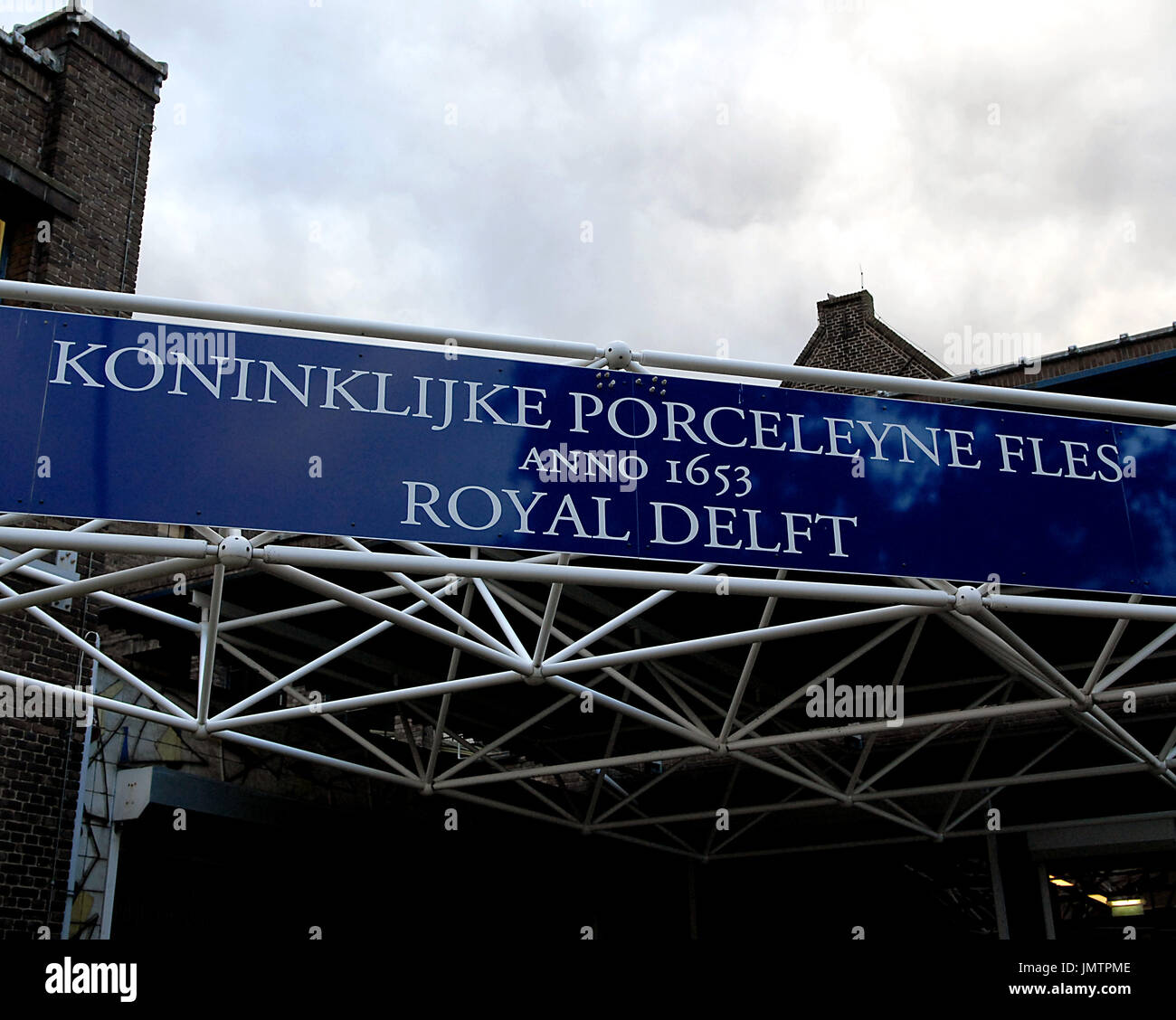 Delft, Netherlands - November 5, 2007 -- Sign over the front entrance ...