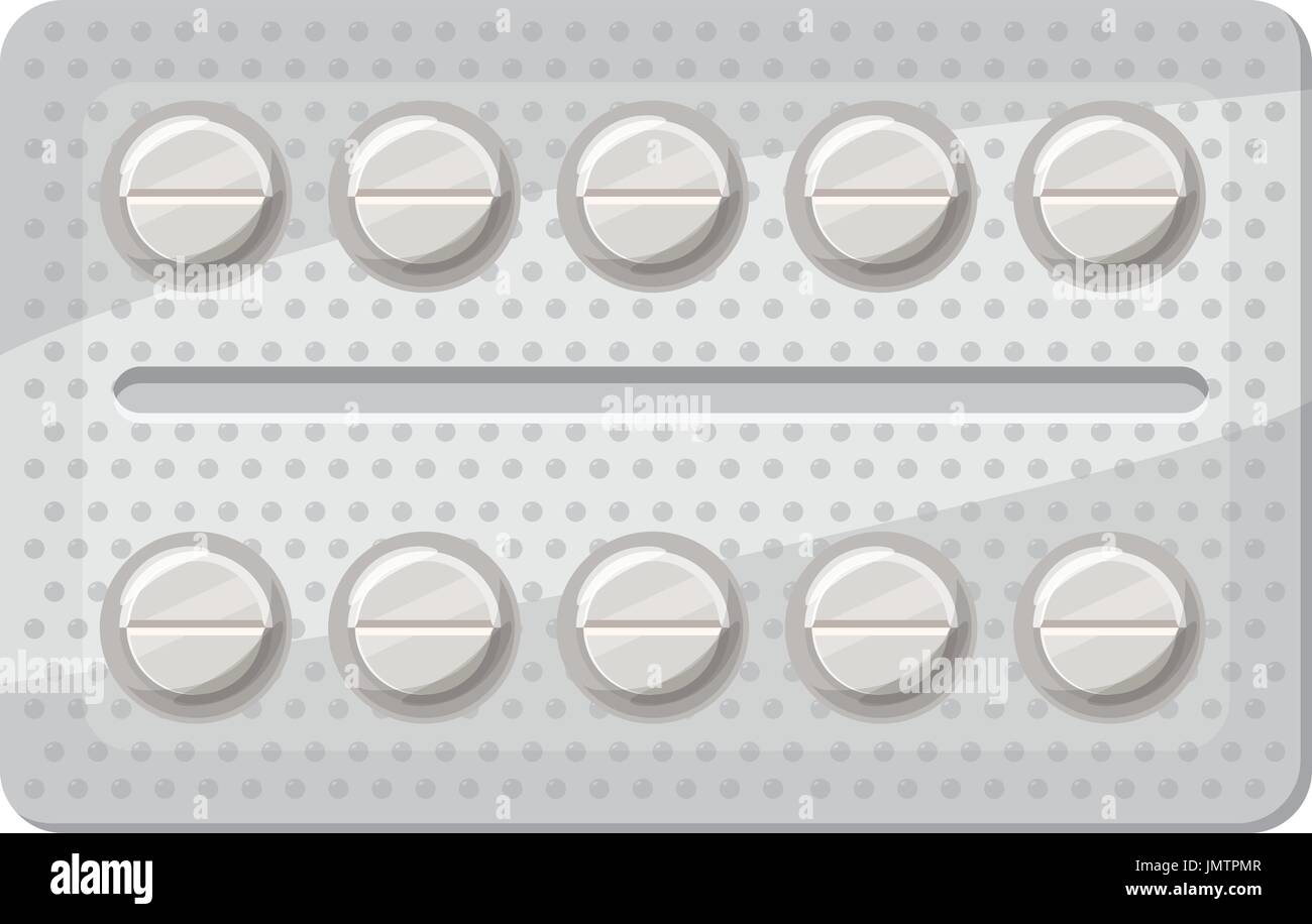 Pills pack blister icon, cartoon style Stock Vector Image & Art - Alamy