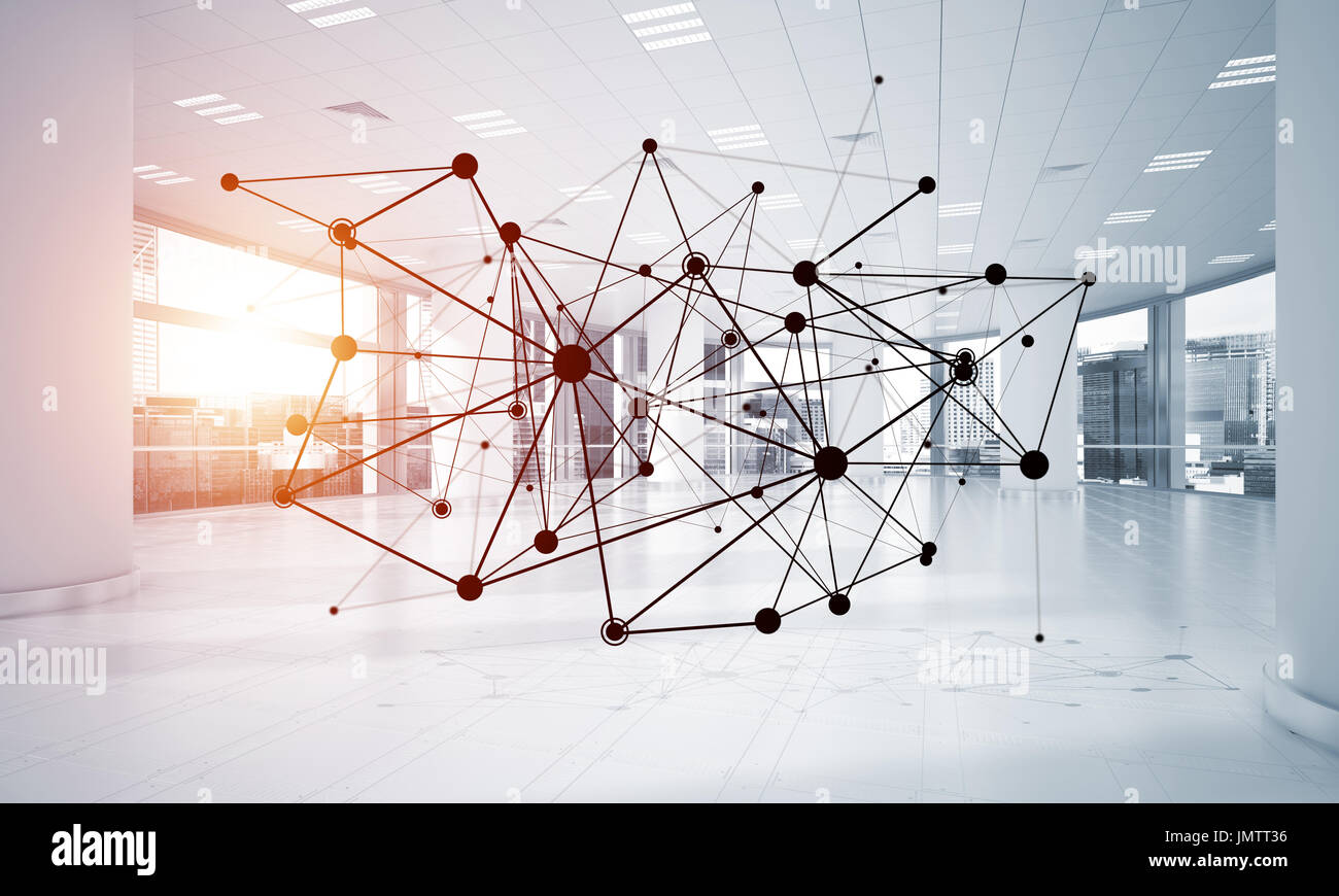 Networking and wireless connection as concept for effective modern ...