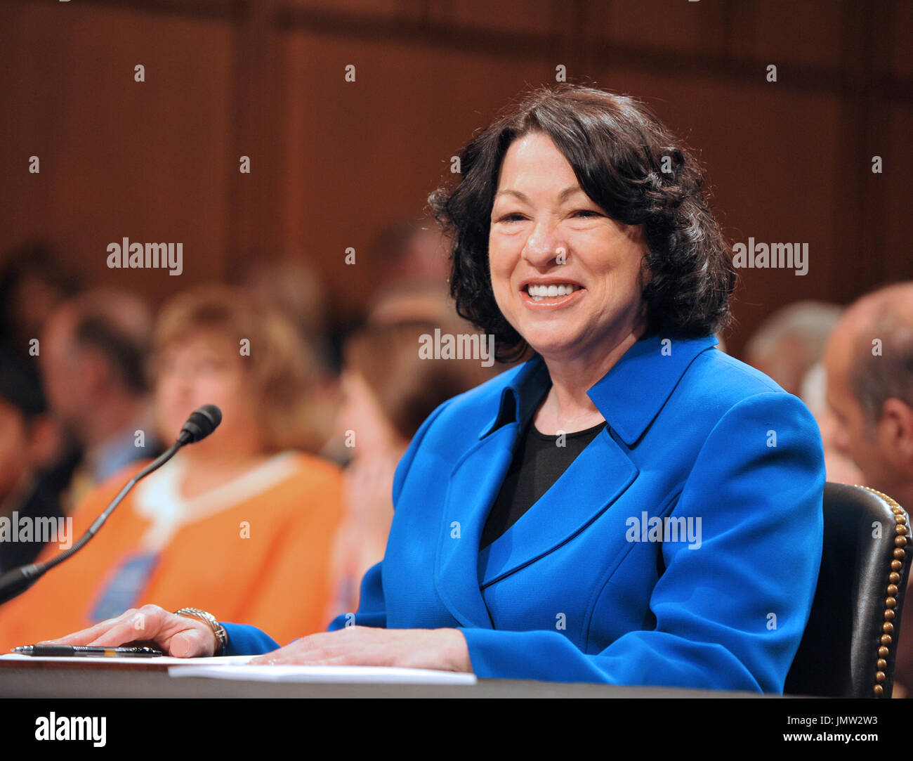 Washington, DC - July 13, 2009 -- Judge Sonia Sotomayor listens to a ...