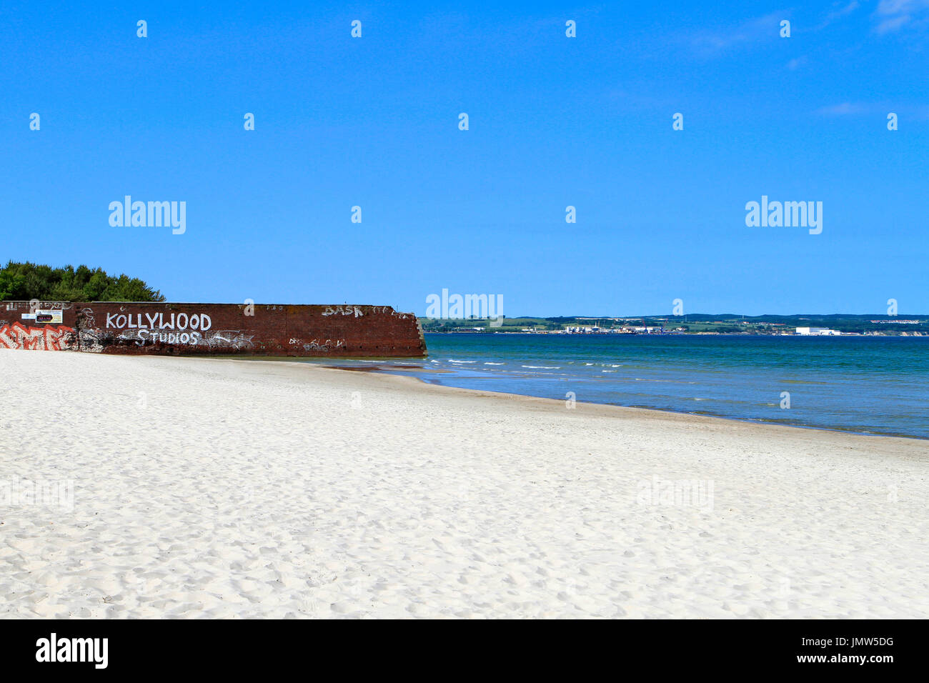 Ruins of the fascist architecture at Prora, Ruegen island, Mecklenburg ...