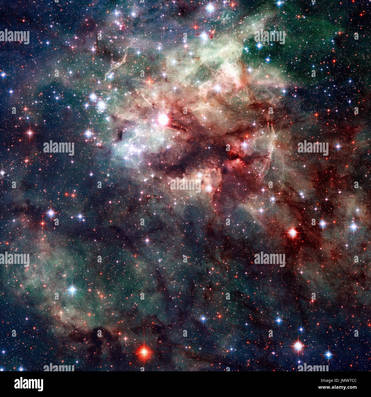 Tarantula Nebula is the star-forming region of ionised hydrogen gas is ...