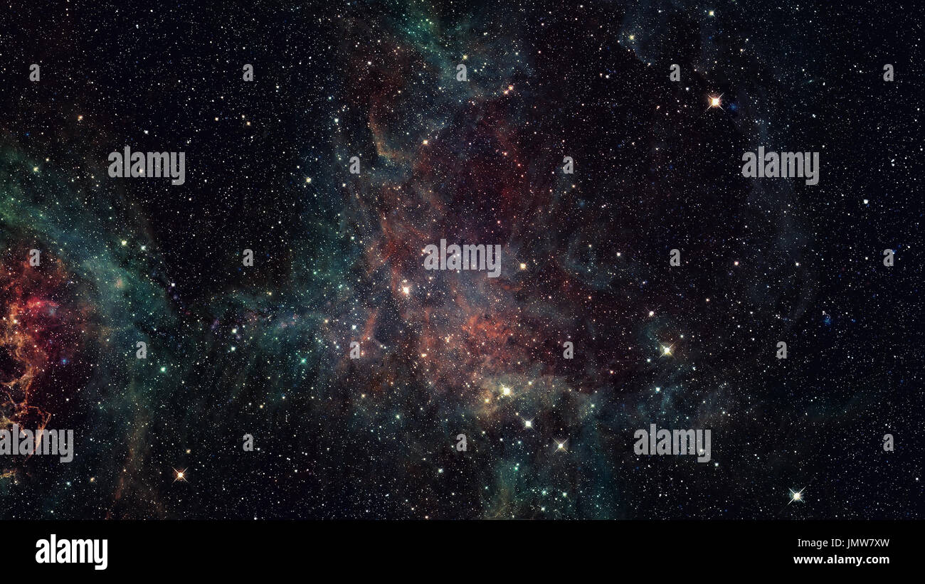 Open space filled with stars, nebulae and galaxies. Elements of this ...