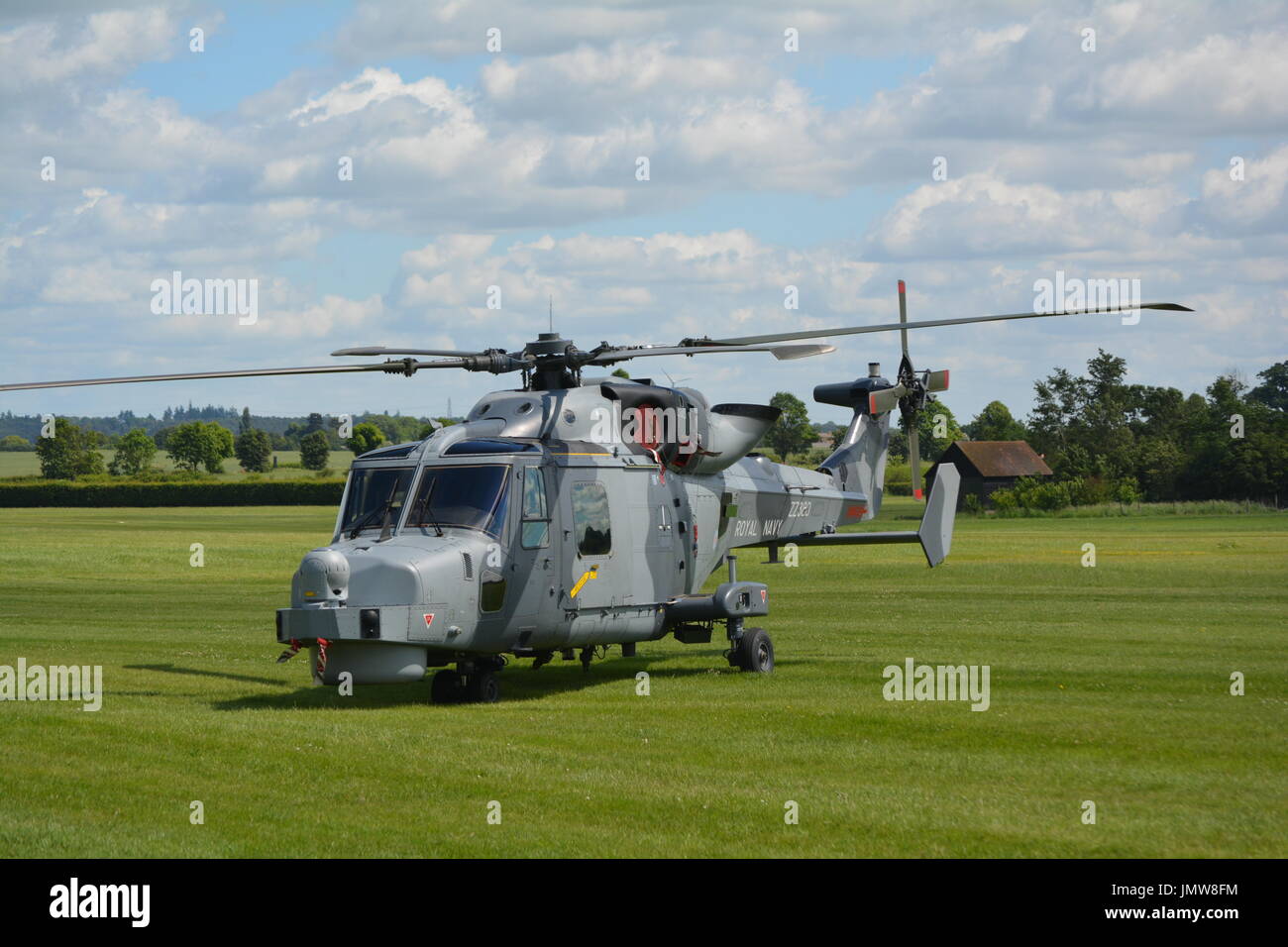 Lynx helicopter on the flightline at shuttleworth Stock Photo - Alamy