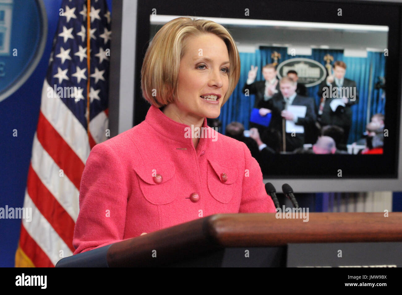 Washington, D.C. - January 16, 2009 -- White House Press Secretary Dana ...
