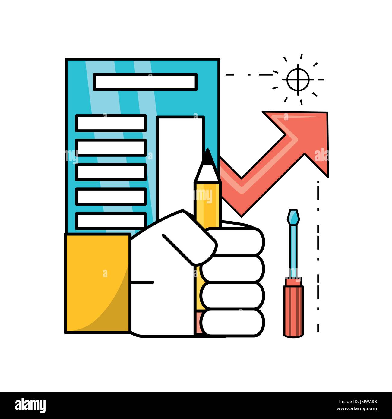 development process and social teamwork data Stock Vector Image & Art - Alamy