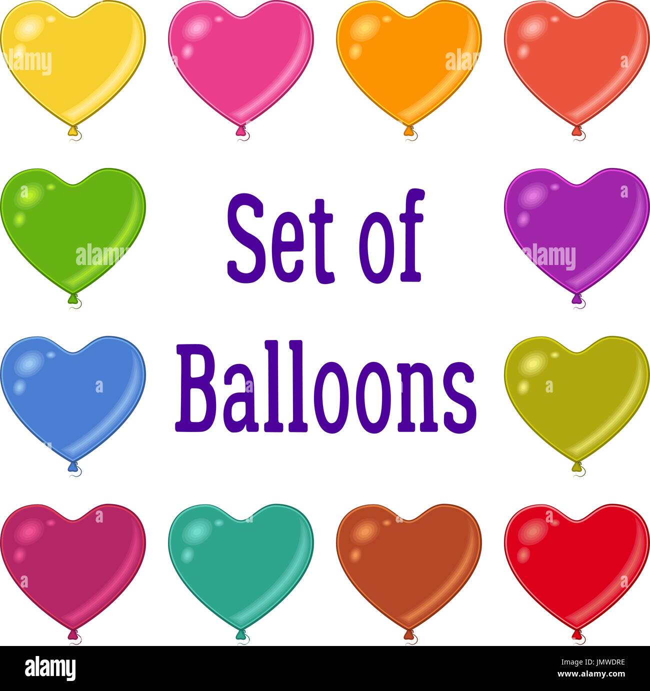 Gold shaped balloons Stock Vector Images - Alamy