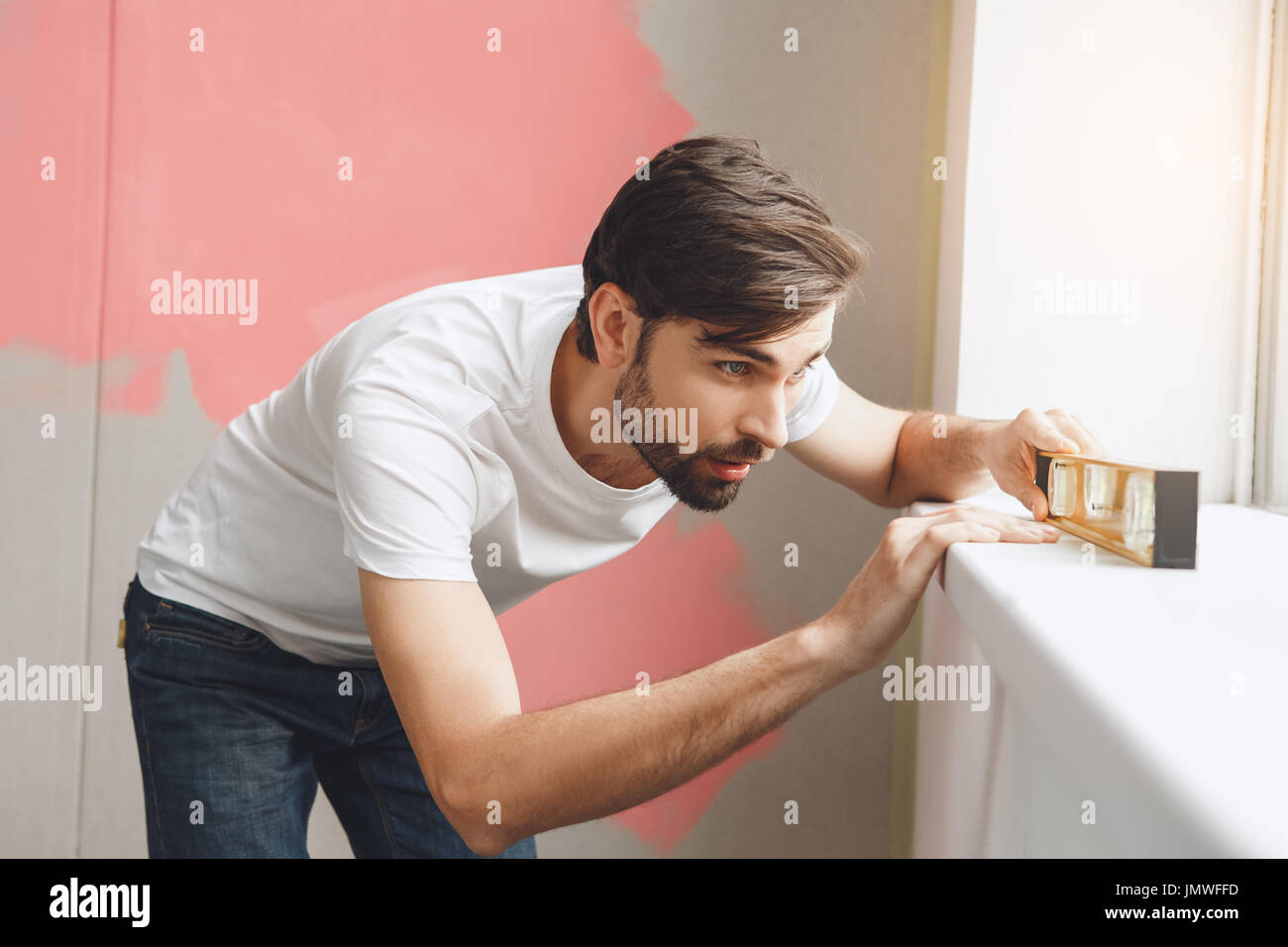 Measure himself hi-res stock photography and images - Alamy