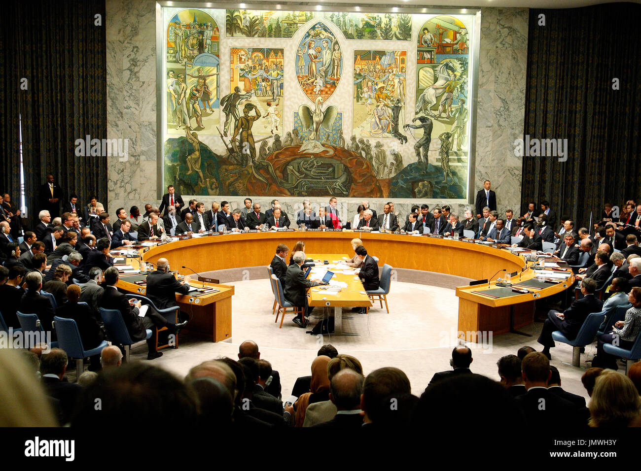 New York, NY - September 24, 2009 -- Wide view of the United Nations ...