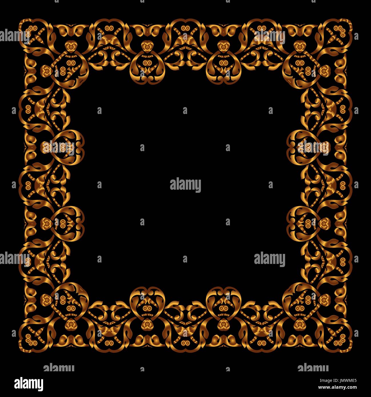 Premium style golden frame Stock Vector Images - Alamy