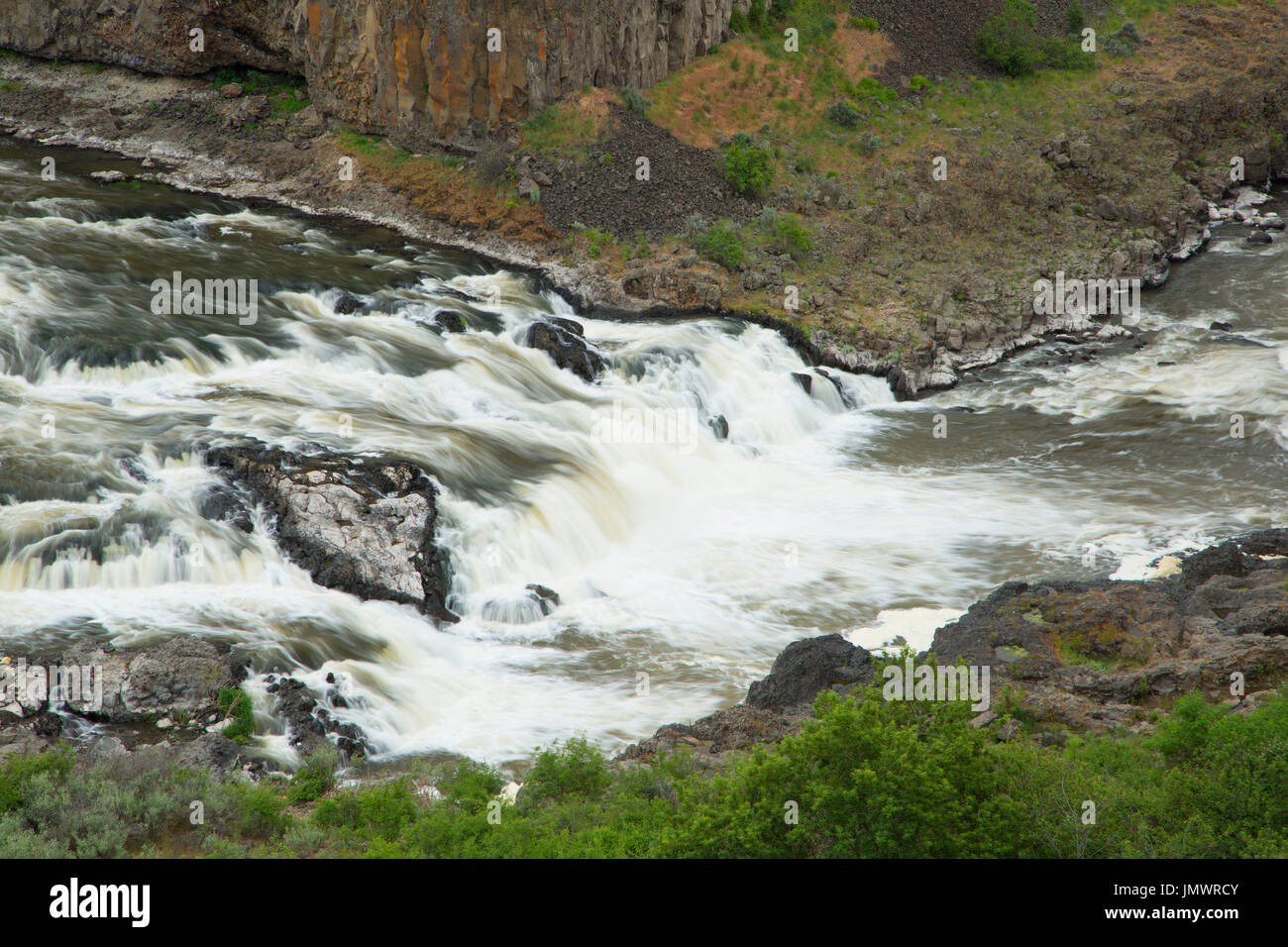 Palouse River cascade in gorge, Palouse Falls State Park, Washington ...