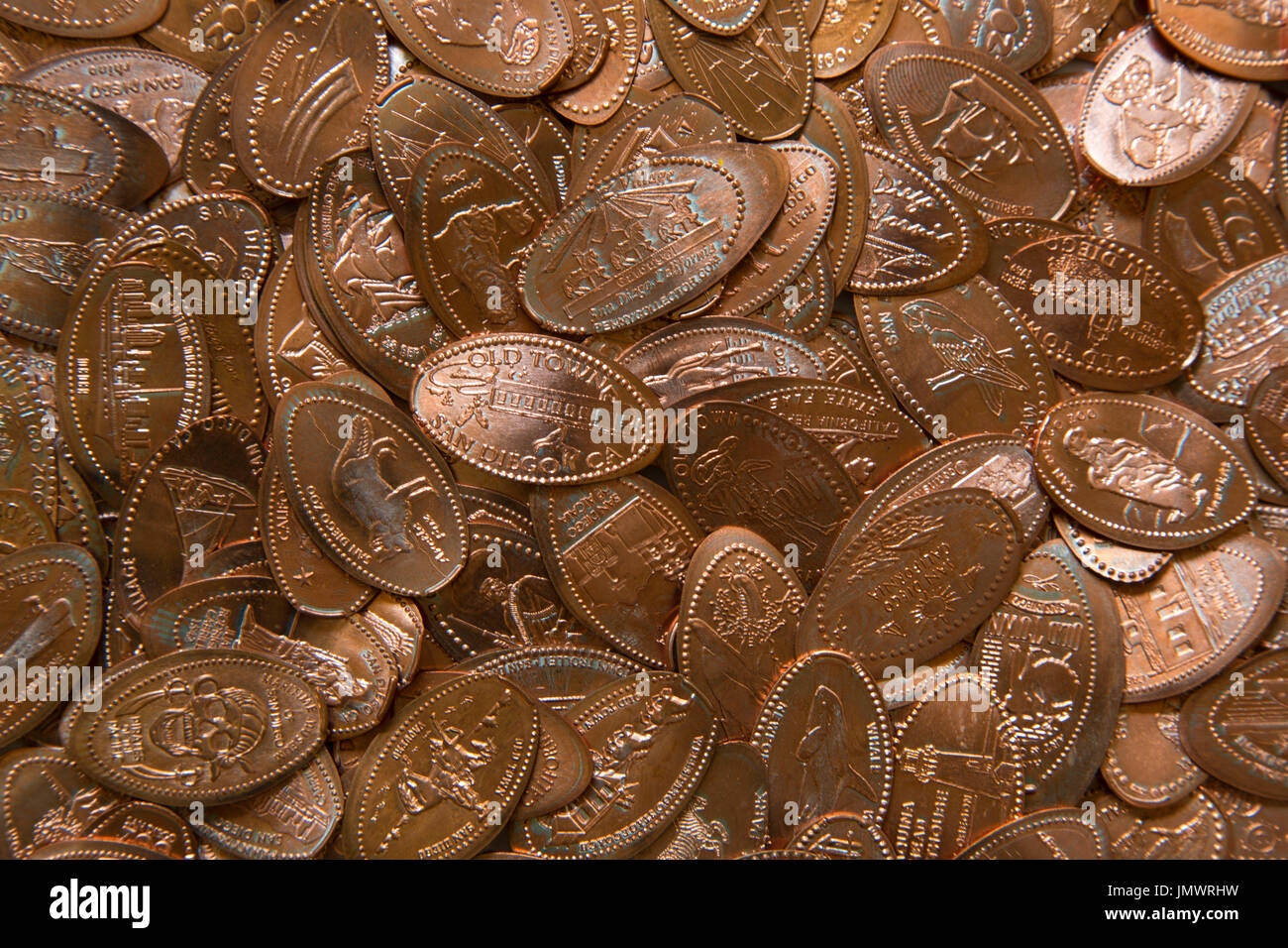 Pennies collection hi-res stock photography and images - Alamy