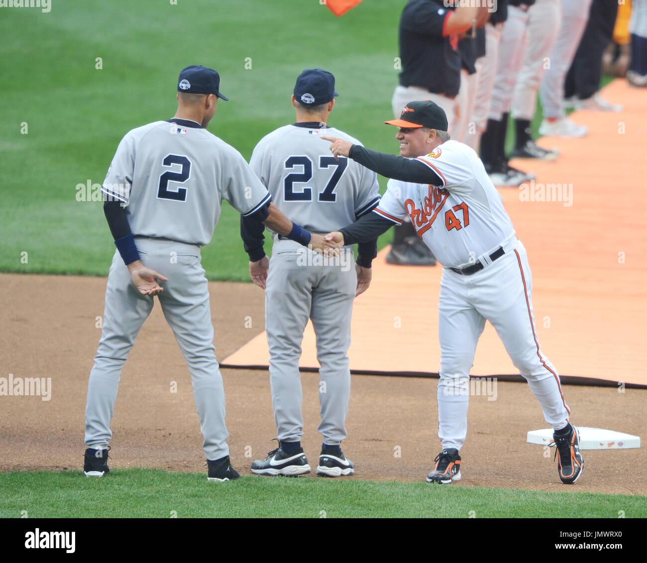 Baltimore, MD - April 6, 2009 -- Baltimore Oriole manager Dave Trembley ...