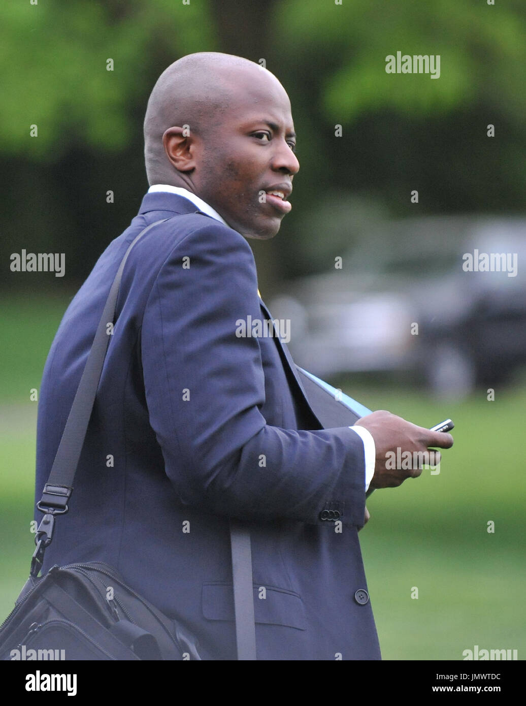 Washington, D.C. - April 29, 2009 -- Reggie Love, personal aide to ...