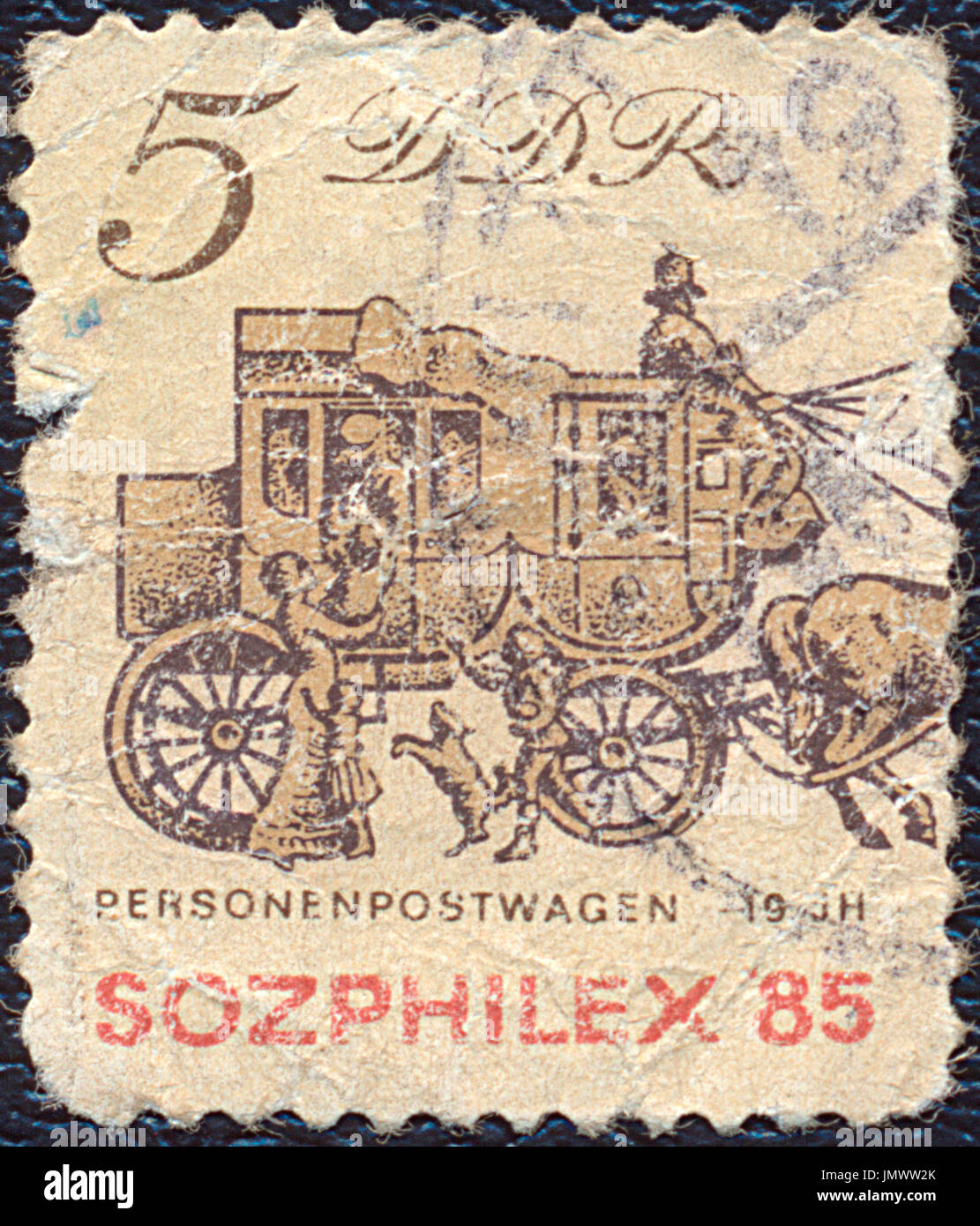 Germany - 1985: Postage stamp printed in DDR (Germany) shows the ...