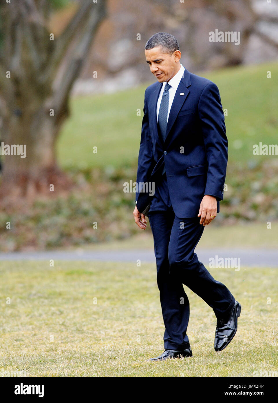 United States President Barack Obama departs the White House en route ...