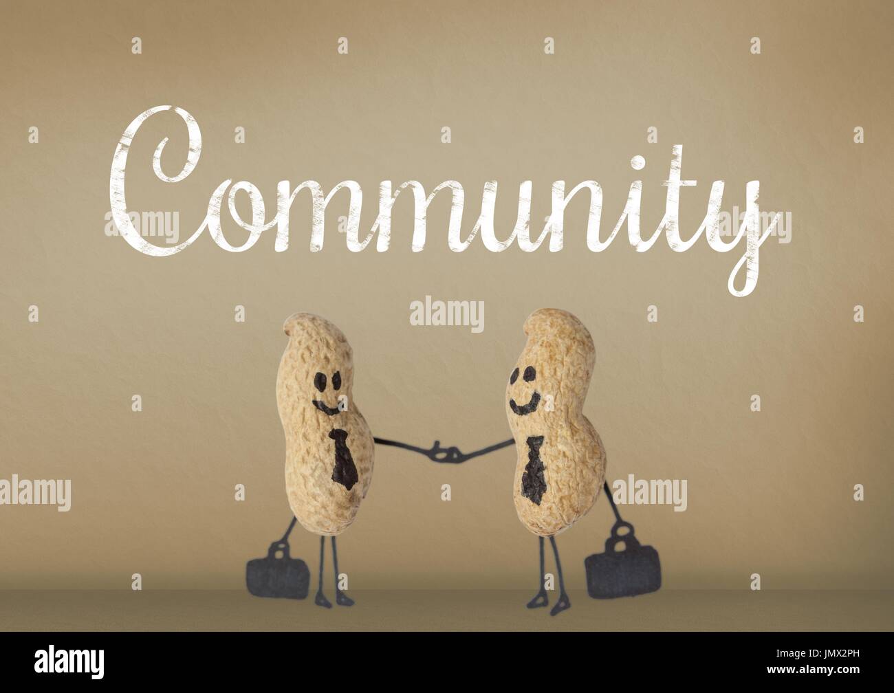 Digital composite of Community text in room Stock Photo - Alamy