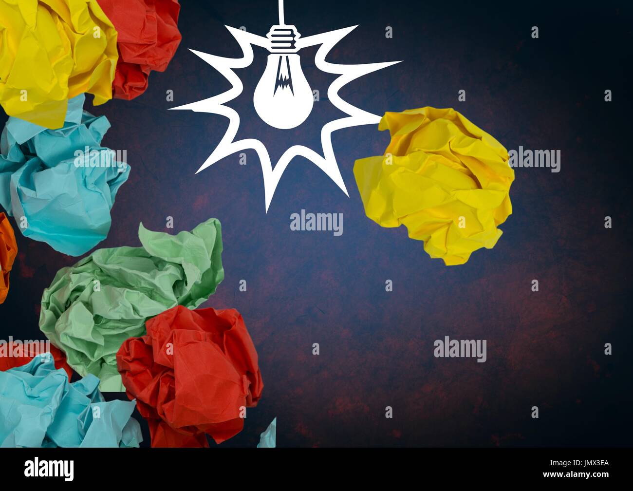 Crumpled paper bulbs hi-res stock photography and images - Alamy