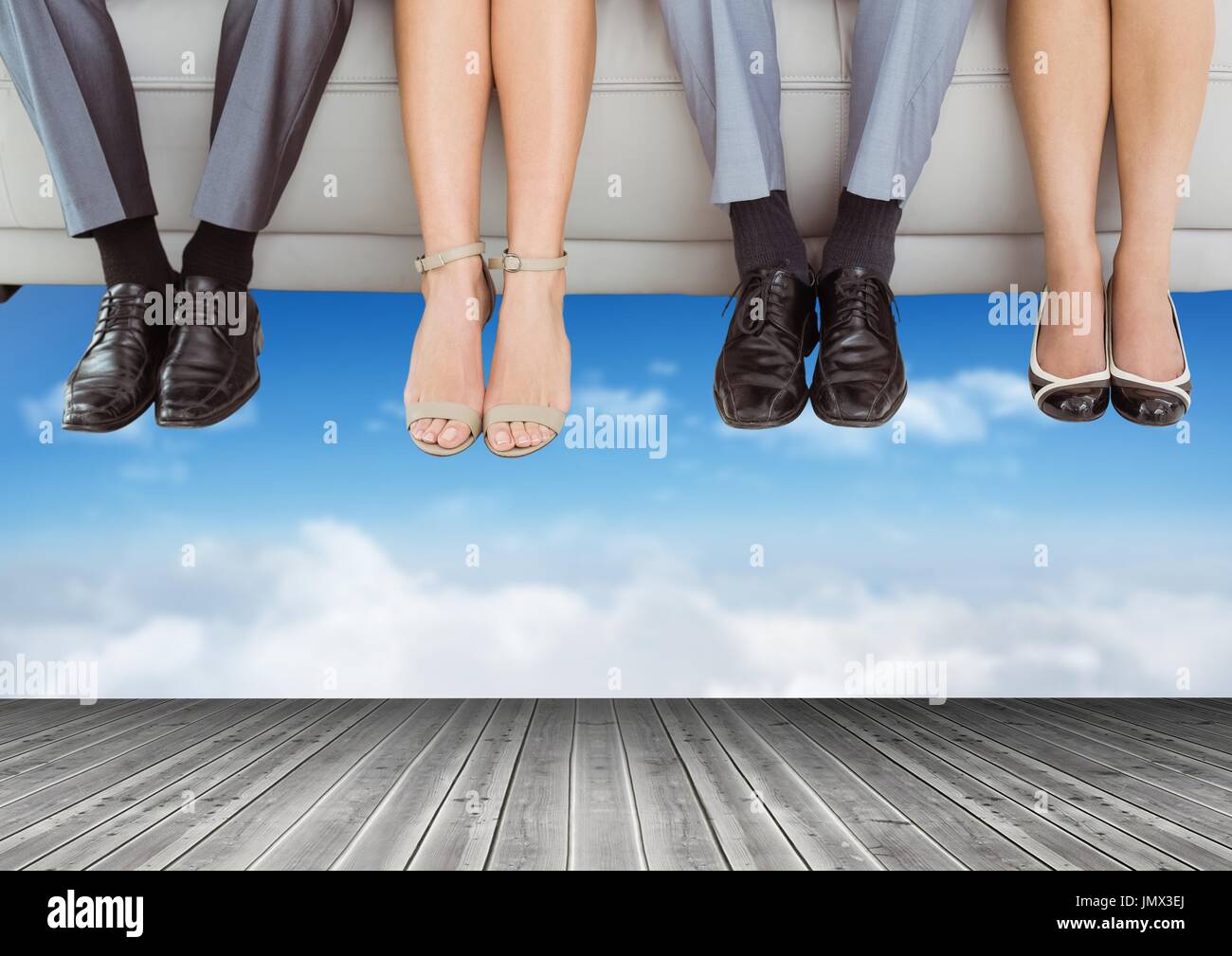 Feet hanging off couch hi-res stock photography and images - Alamy