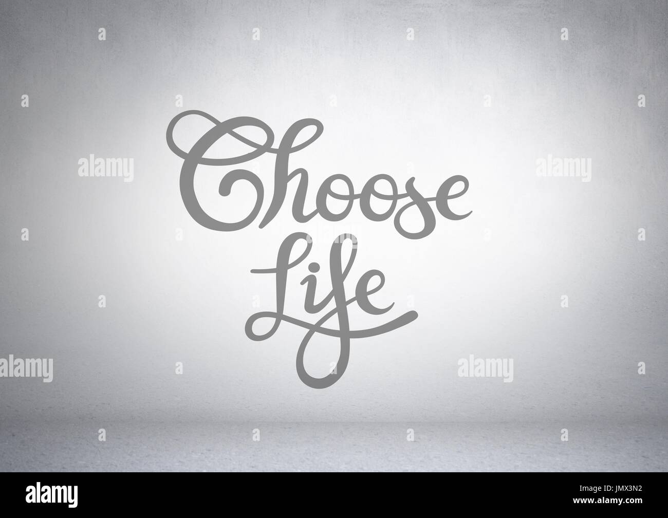 Digital composite of Choose Life text with bright background Stock ...