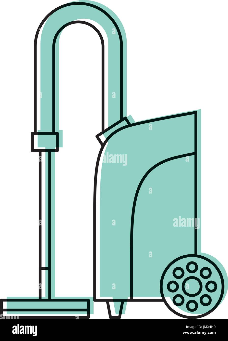 Vacuuming machine Stock Vector Images - Alamy