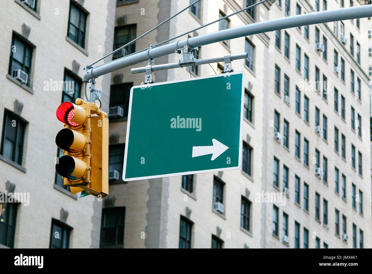 Green road sign Stock Photo - Alamy