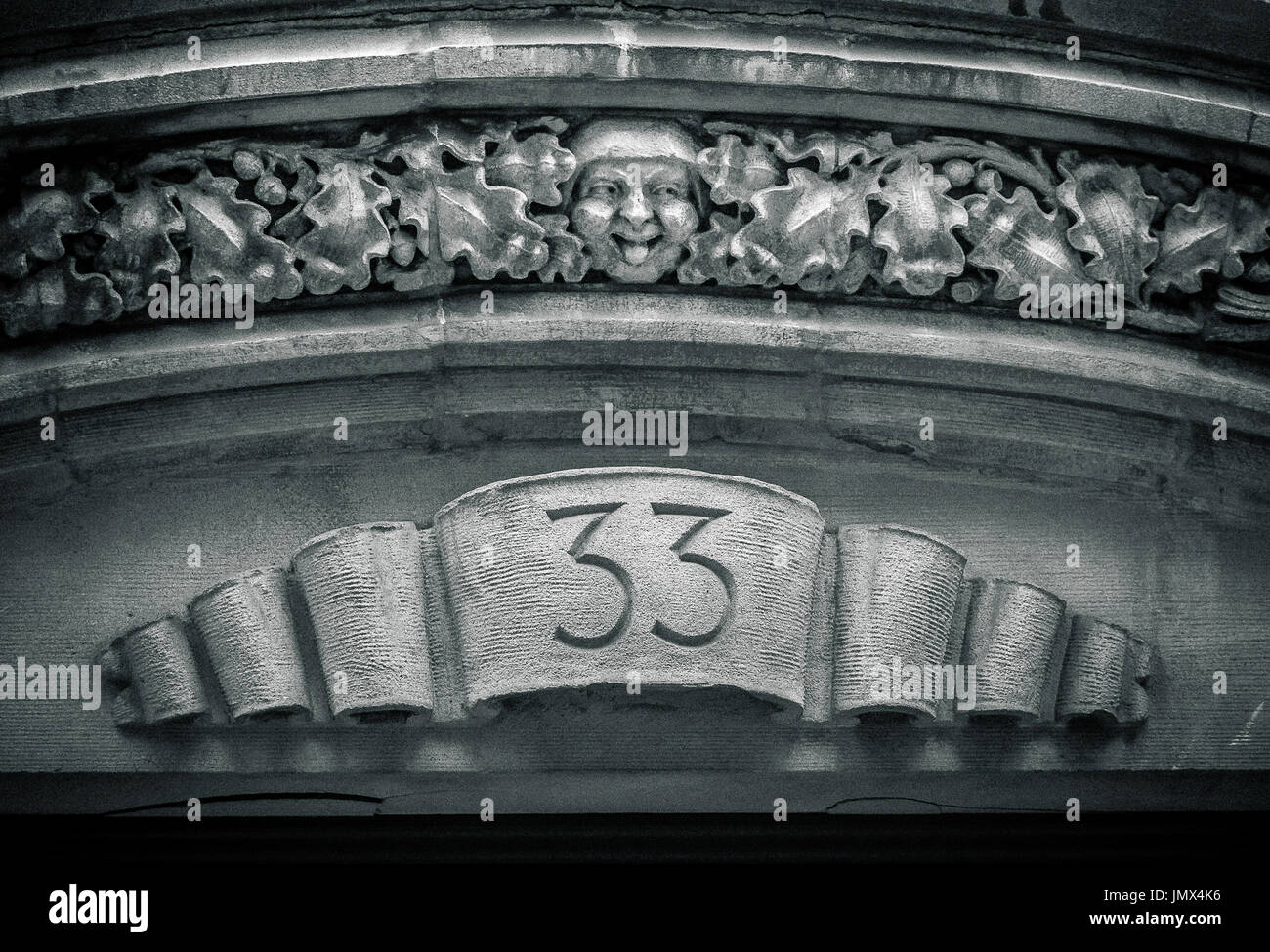 A house number and surrounding architectural details Stock Photo - Alamy