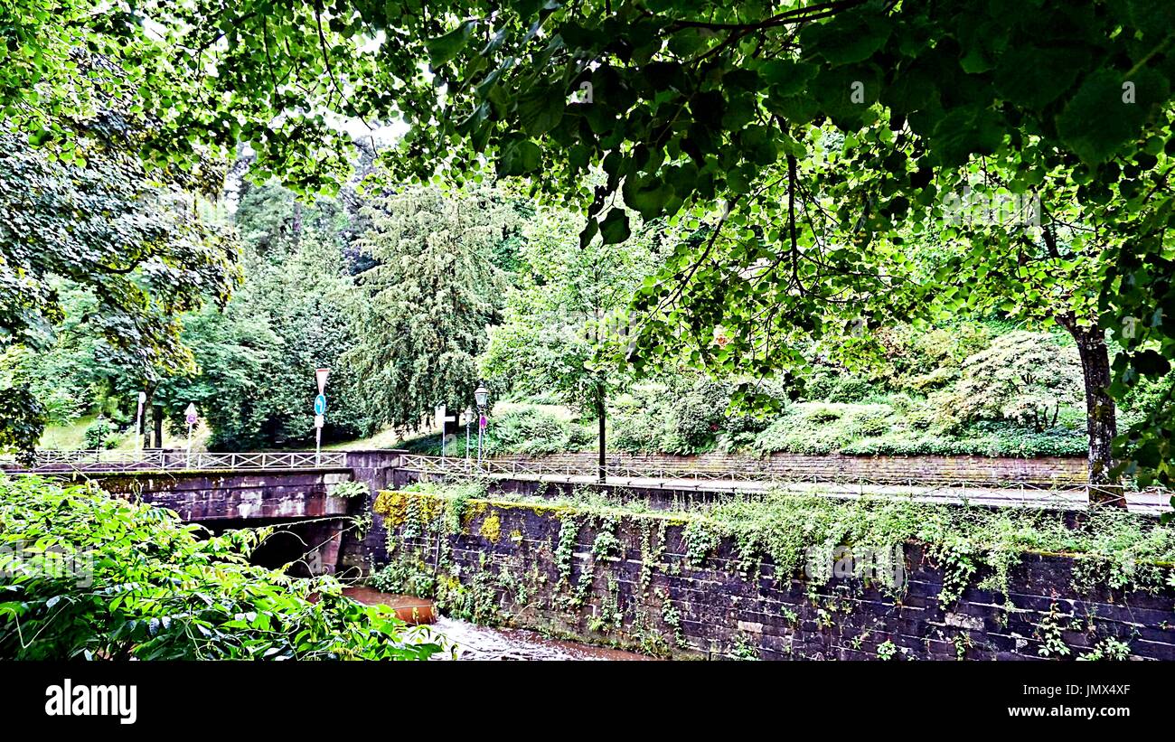 Natural beauty view around Oos River in Baden-Baden, Germany Stock ...