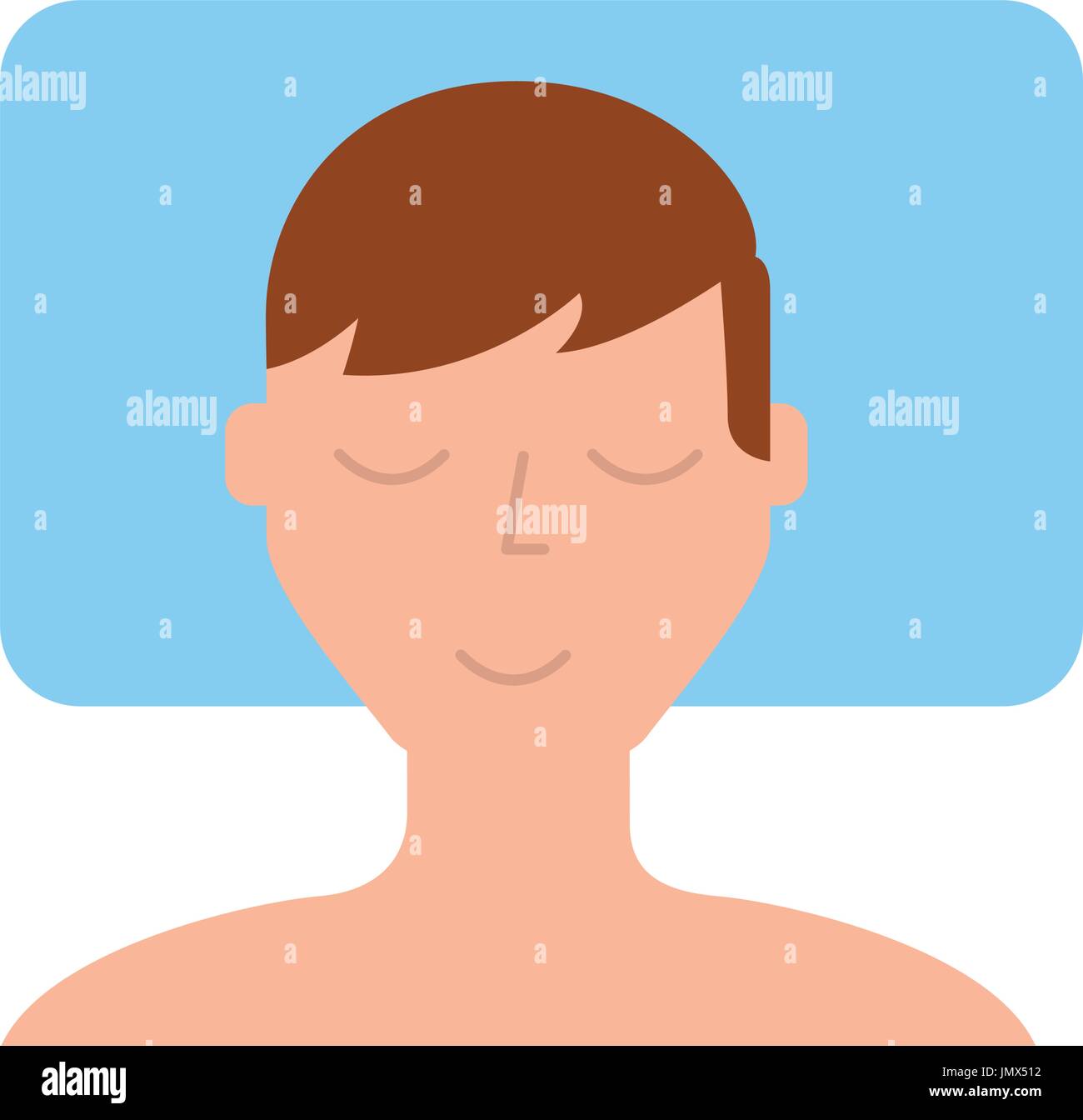 Sleeping man avatar icon Stock Vector Image & Art - Alamy
