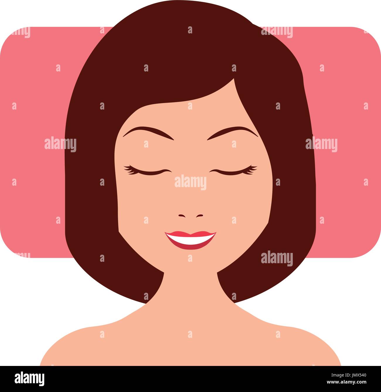 Sleeping woman avatar icon Stock Vector Image & Art - Alamy