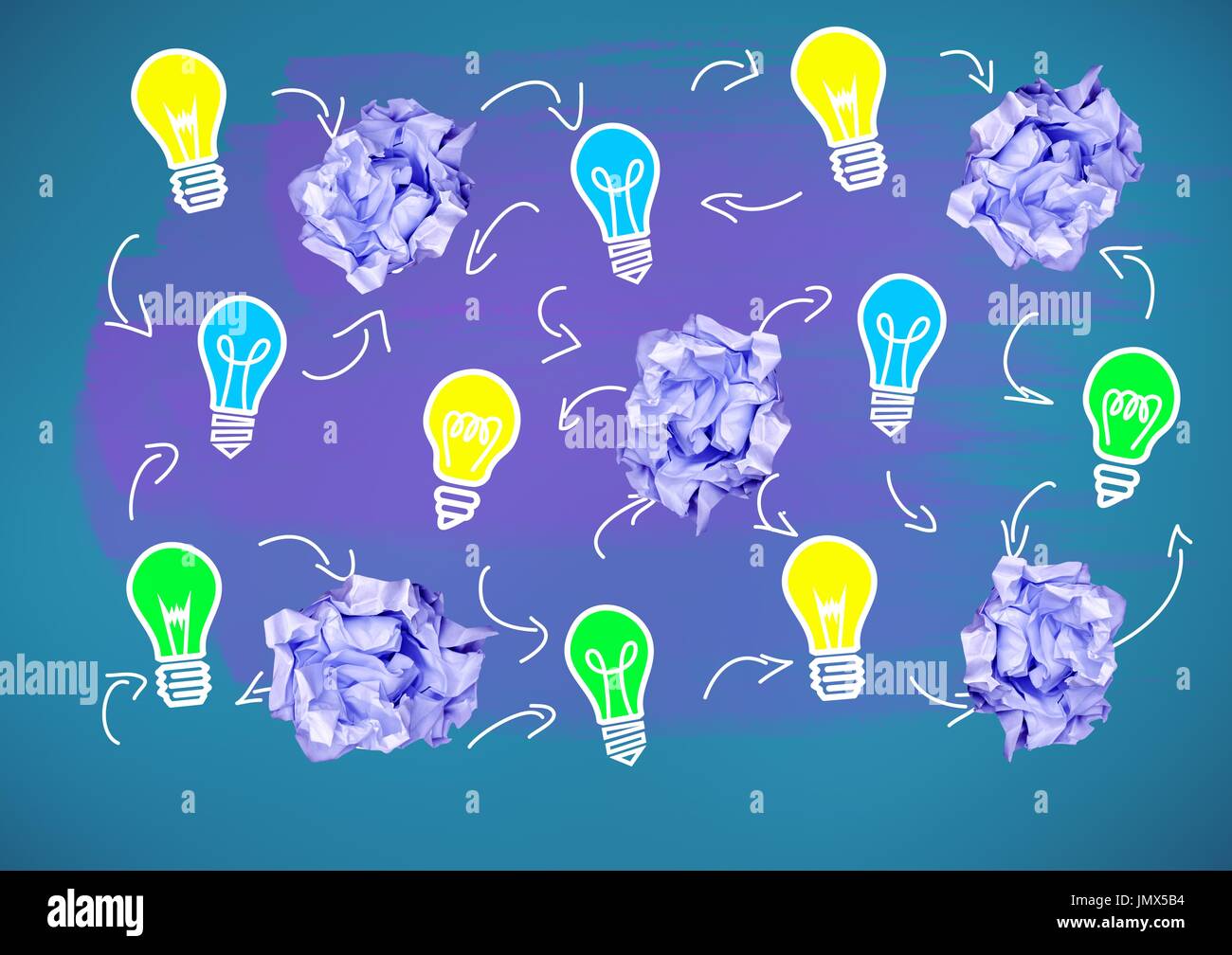 Crumpled paper bulbs hi-res stock photography and images - Alamy